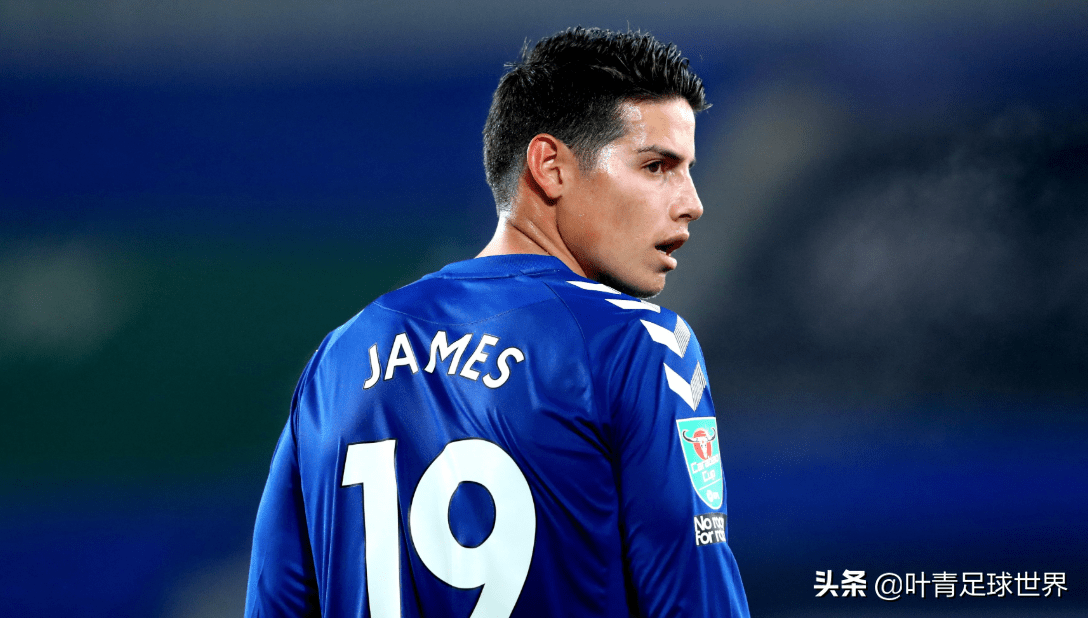 苦等116天，J罗爆发：18米逆足世界波，绝对死角！霸气庆祝_埃弗顿