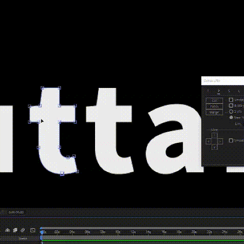 中文汉化AE脚本-文字分离形状切割切片手写动画脚本Aescripts CuttanaNir v1.1 Win/Mac +视频教程_资源