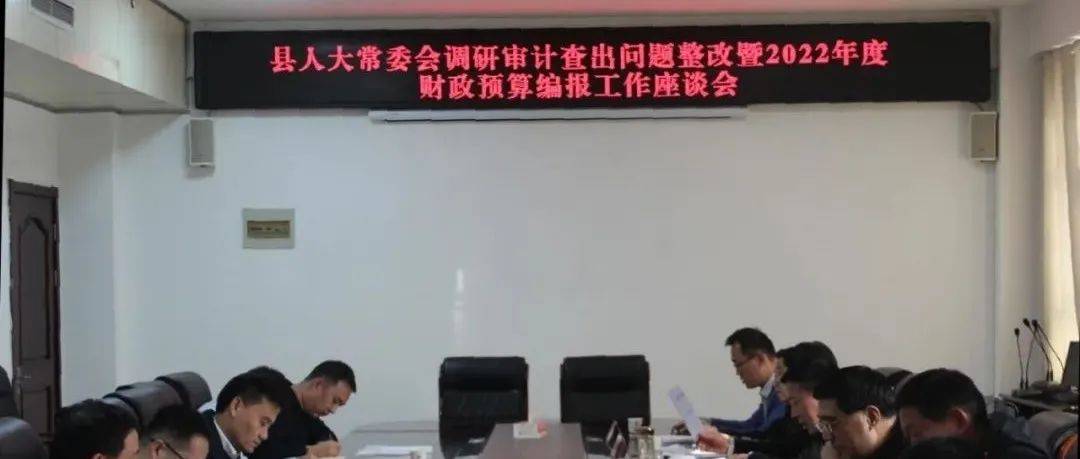 县人大常委会调研组到县财政局调研 审计