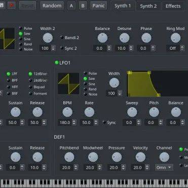 开源合成器中低调的翘楚：SynthV1_波形_控制_音符