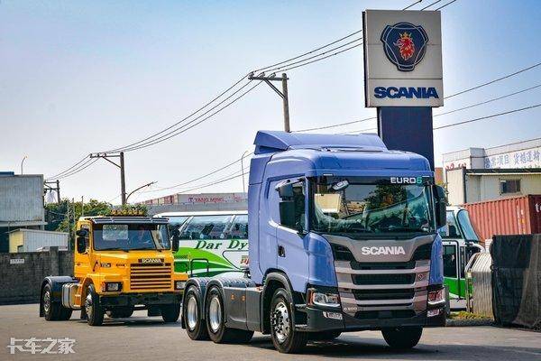 用V8斯堪尼亚牵引车拉沙石，台湾货车司机很任性_搜狐汽车_搜狐网