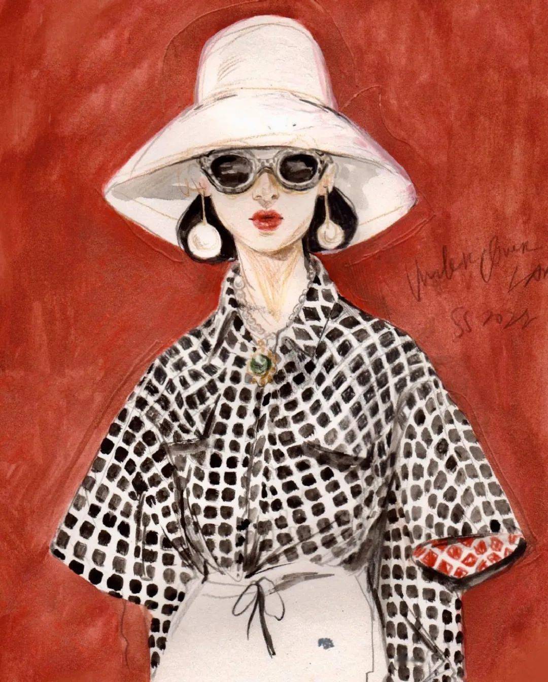 曾任圣马丁、UCA导师的Connie Lim如何绘制时装画？独树一帜的风格与多种材料交织打开了插画世界的大门_艺术_专业_工具