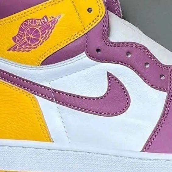 酷似湖人紫金装扮！「兄弟会」AJ1 终于要来了！_via_版权_网络