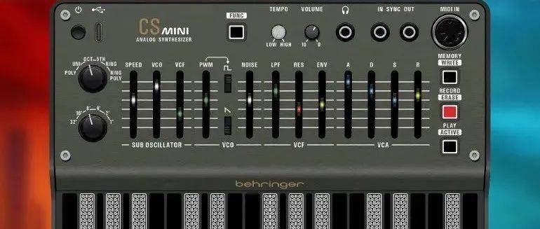 Yamaha CS-80 的复刻版 CS mini 终于面世，没错还是来自百灵达_合成器_Roland_格式