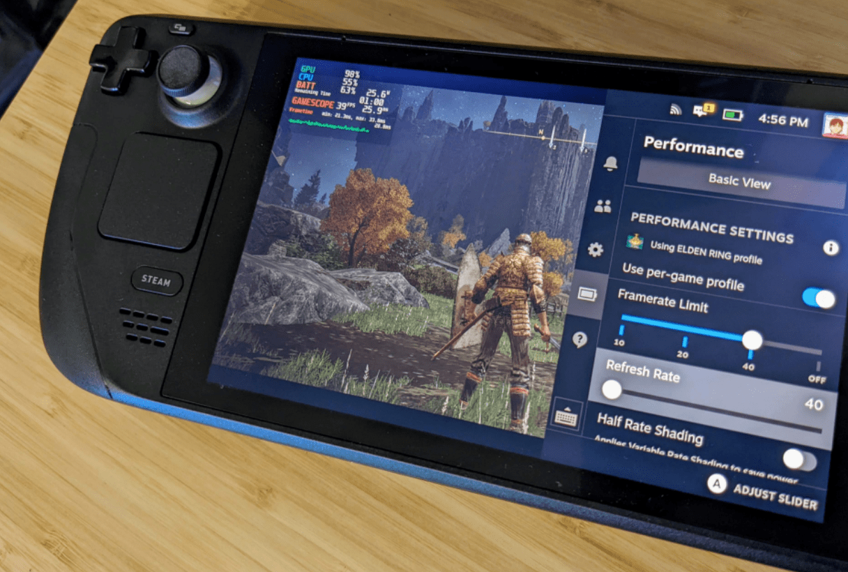 Steam Deck 系统更新：终于可以为每个游戏单独保存性能配置_界面_续航_处理器