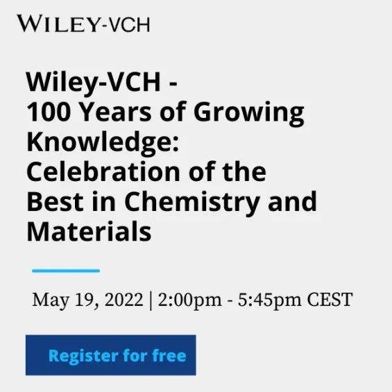 就在今晚 | 庆祝Wiley-VCH一百周年！_Growing_演讲_and