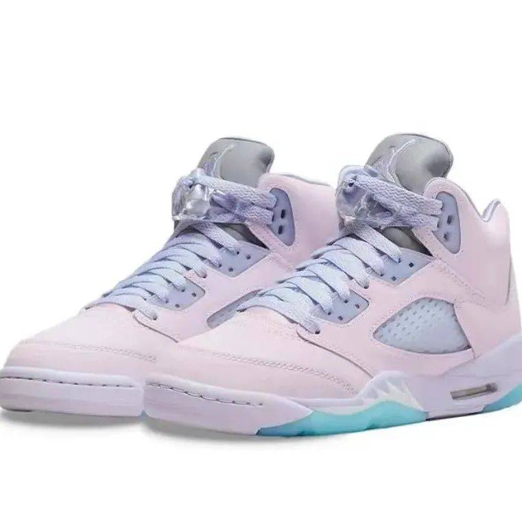 Air Jordan 5 Retro SE(GS)RegalPink复古篮球鞋粉蓝 复活节 彩蛋_哈特菲尔德_图片_系列