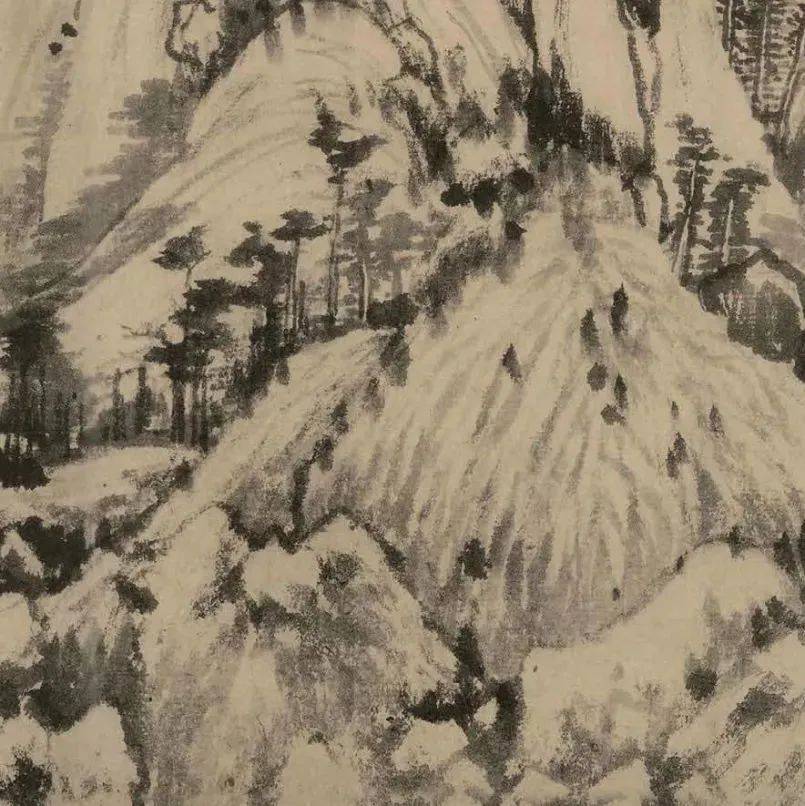 黄公望《富春山居图》绘画技法大公开_书画_国画_松针