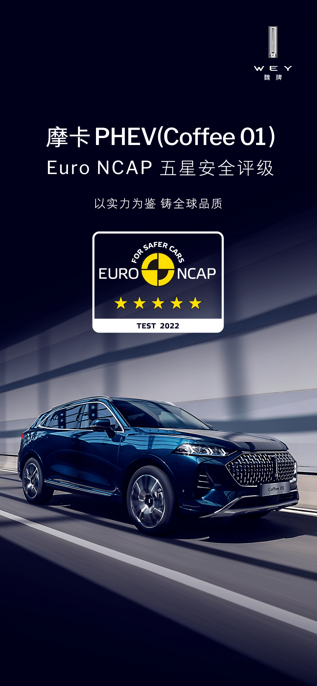 全球魏｜摩卡PHEV（Coffee 01）获得“欧洲五星安全”（EURO-NCAP）认证_搜狐汽车_搜狐网