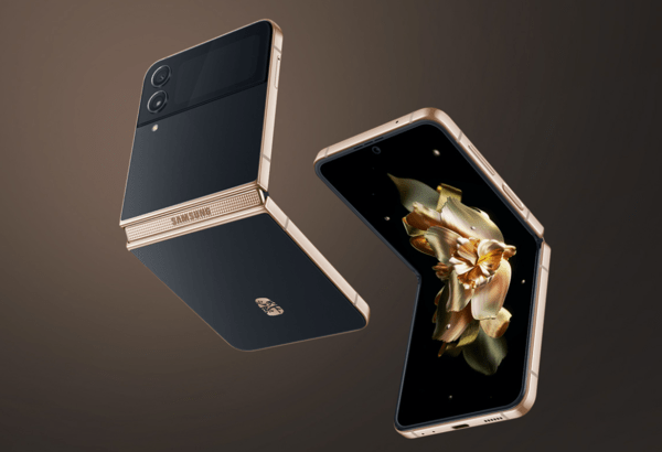不到一万元！三星W23 Flip正式发布 这配置充满了性价比_金色_边框_该机