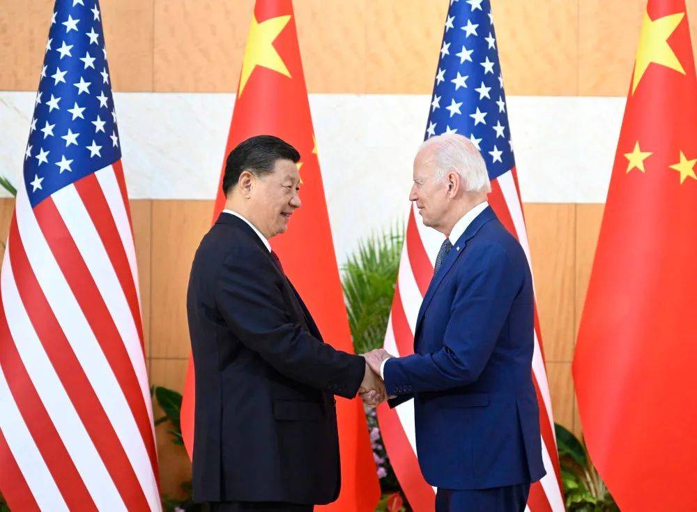 中美两国元首握手合影 国家 习近平 新闻
