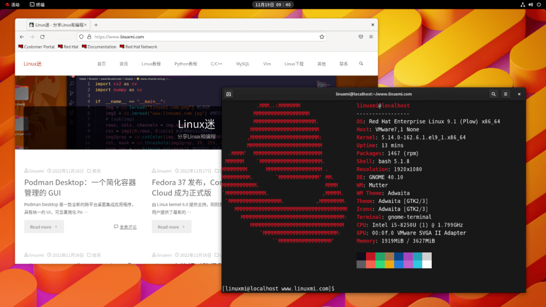红帽 RHEL 9.1 发布，下一代伟大的企业级操作系统_Hat_Red_Linux