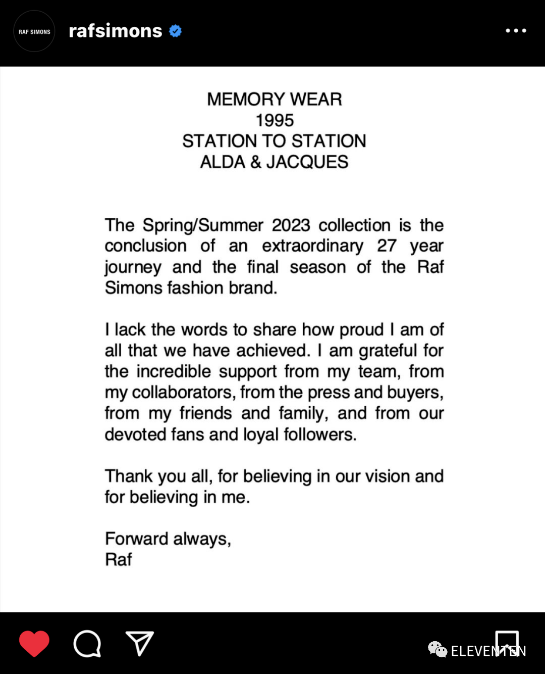 永远热泪盈眶的叛逆少年，一起回顾Raf Simons 27年设计生涯的经典时刻。_青年_时尚_文化