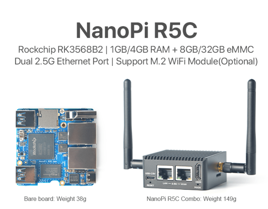 友善电子推出双 2.5G 迷你开发板 NanoPi R5C，售价 349 元起_内存_运行_存储