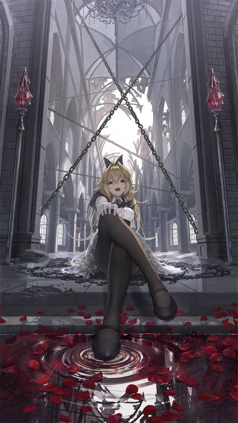 二次元壁纸推荐！锁链特辑P站美图欣赏 - 卡通漫画