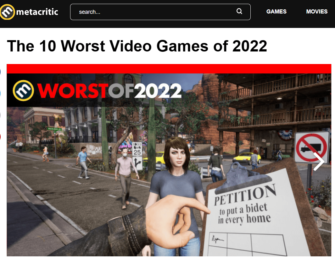 Metacritic 公布 2022 年十大最差游戏_Regerts_Arc_Switch