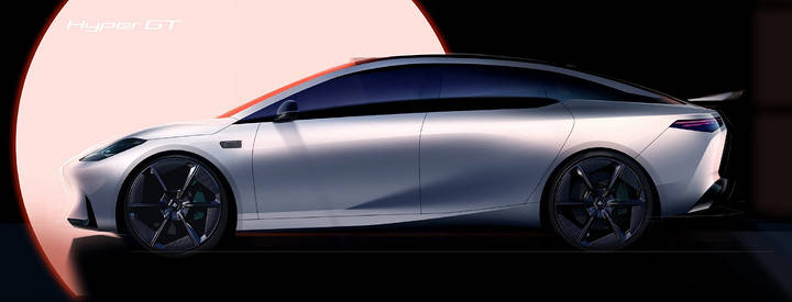 Hyper GT渲染图曝光 难以置信它对标的是小鹏P7！_搜狐汽车_搜狐网