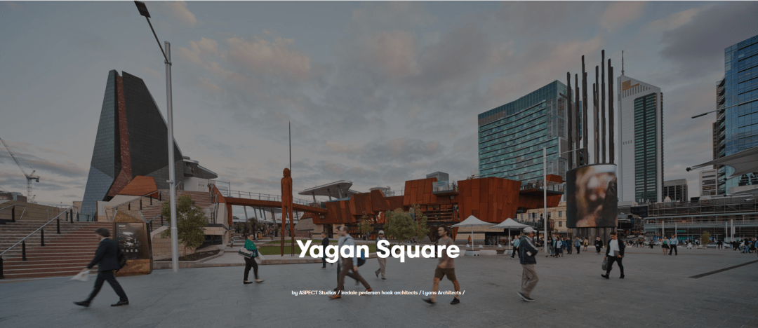 两条地下铁路线顶部的公共广场-澳大利亚Yagan Square / ASPECT Studios_珀斯_Perth_The