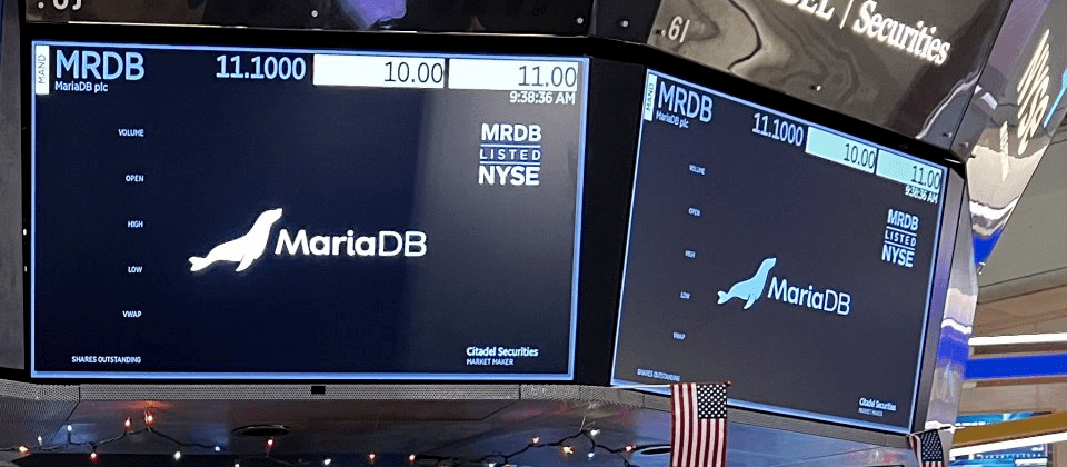 MariaDB 公司正式在纽交所上市_Pond_Angel_数据库