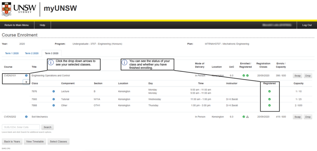 新南威尔士大学新生必看！UNSW注册enrol流程解析！_课程_每学期_Course