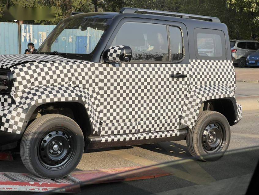 迷你“小G”/采用双门设计 宝骏KiWi纯电SUV谍照曝光_搜狐汽车_搜狐网