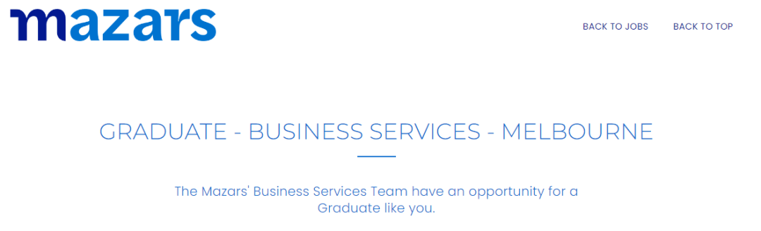 澳洲岗位 | 会计事务所Mazars已开放2024会计、咨询Full Time_简历_行业_求职