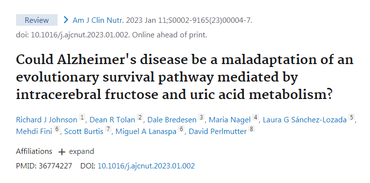 AJCN：新发现！果糖或会驱动人类阿尔兹海默病的发生！_机体_大脑_研究