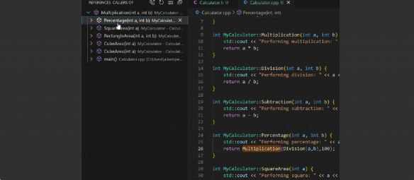 VS Code C++ 1.16版本发布：新增“Call Hierarchy”功能，助力开发者深入理解代码_注释_定义_函数