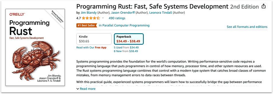 Rust领域经典招募审读_编程_设计_系统
