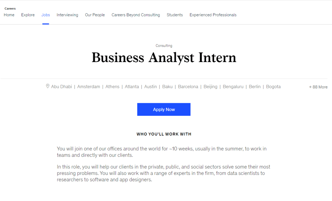 顶级咨询McKinsey（HK）开启2024 Business Analyst Intern招聘！_action_求职_and