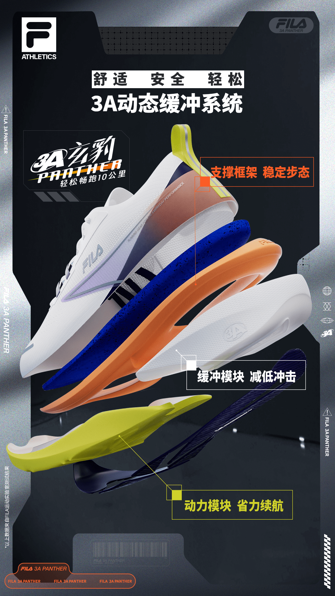 球鞋日报｜轻松畅跑，FILA 3A PANTHER 玄豹鞋正式发布_Homer_adidas_Crazy