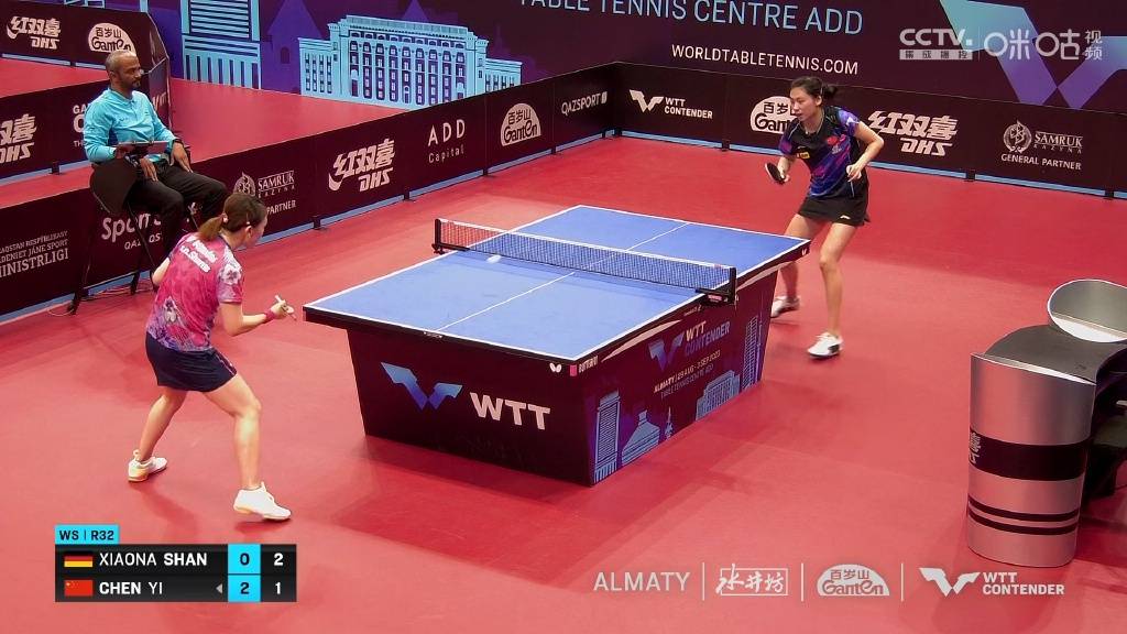 2023WTT常规挑战赛阿拉木图站：陈熠3-1战胜单晓娜_体育_女单_德国