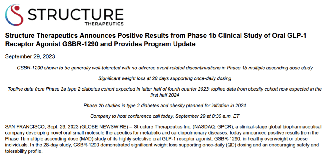 硕迪生物股价大涨35%：小分子GLP-1R激动剂28天减重4.9公斤_剂量_临床_依赖性
