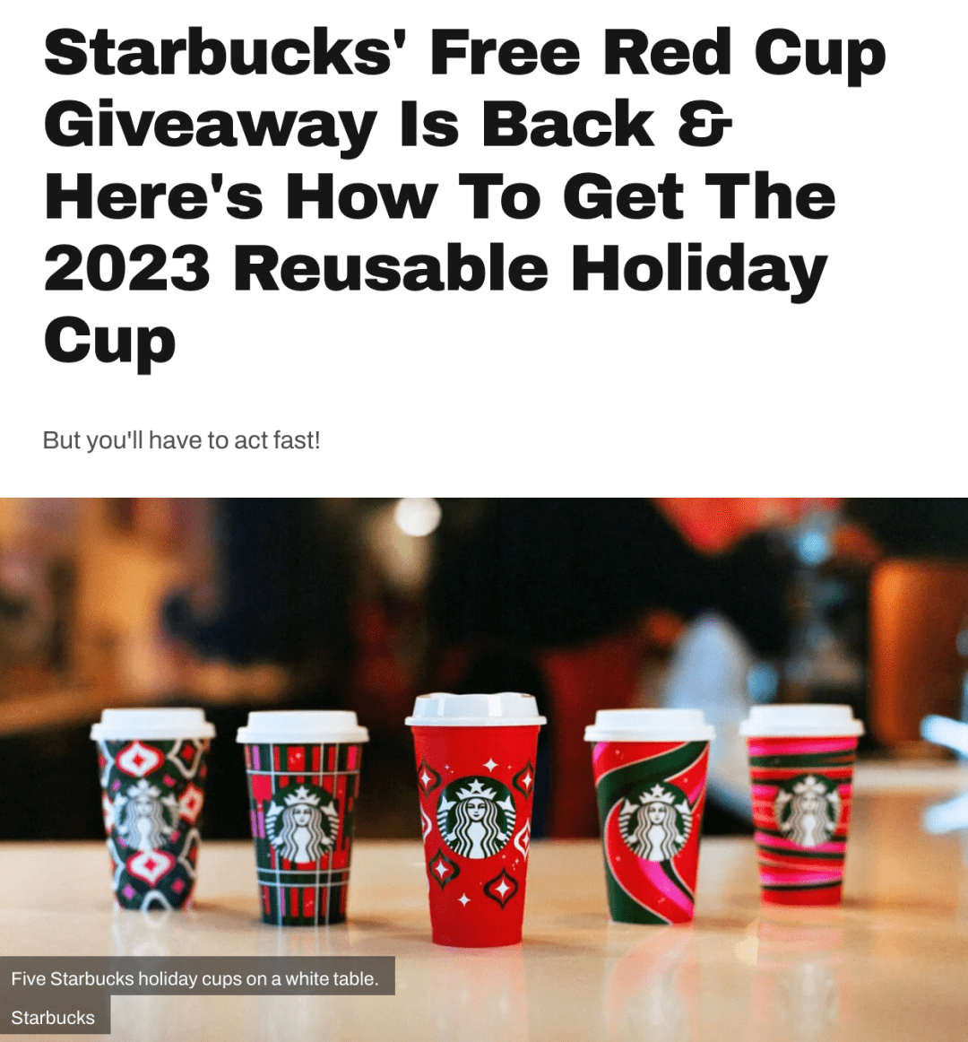 加拿大星巴克明天送限量版节日红杯Red Cup！送完为止！_Eats_Costco_巧克力