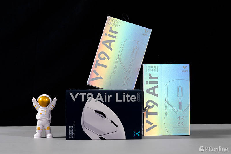 雷柏VT9 Air&VT9 Air Lite上手体验：更轻更小但更快更强！_鼠标_接收器_设计